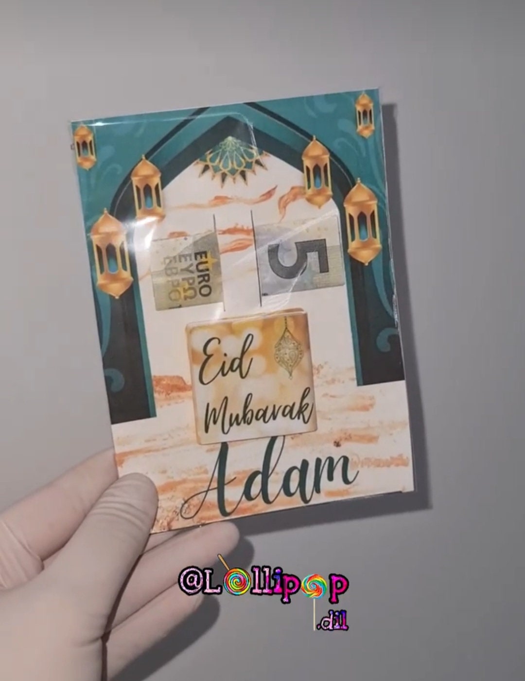 Personalized Chocolate Card for Eid Personalized Milk Chocolate ...