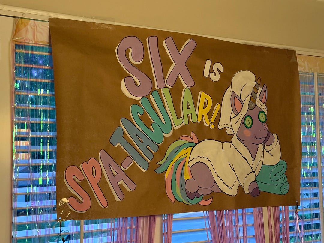 Custom Hand Painted Kraft Paper Banner for Birthday Party - Etsy