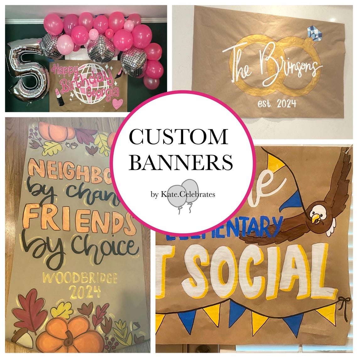 Custom Hand Painted Kraft Paper Banner for Graduation! - Etsy
