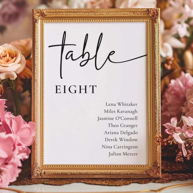 Table Number Display - Etsy