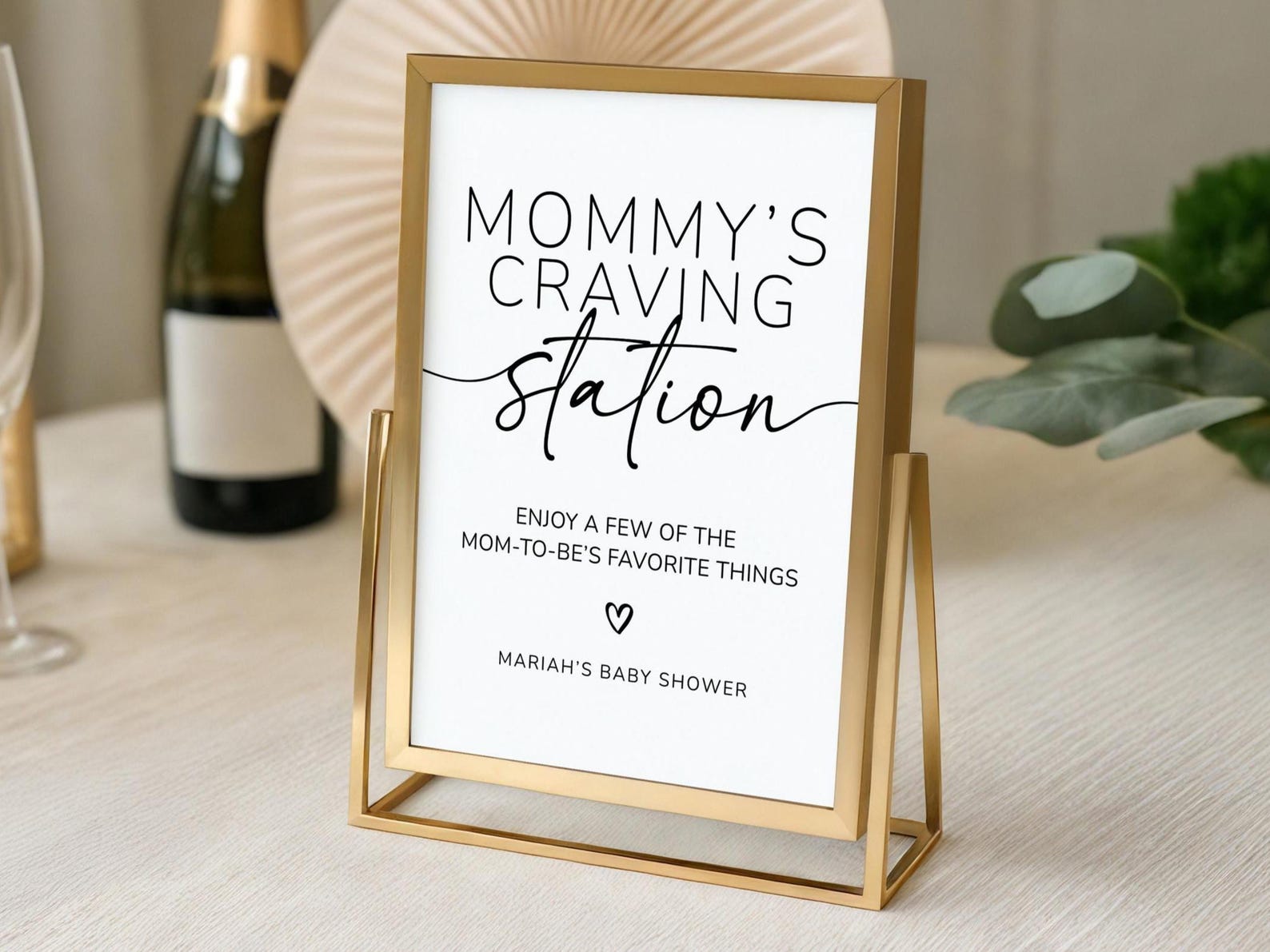 Mommy’s Craving Station, Dessert Station Sign, Baby Shower Craving ...