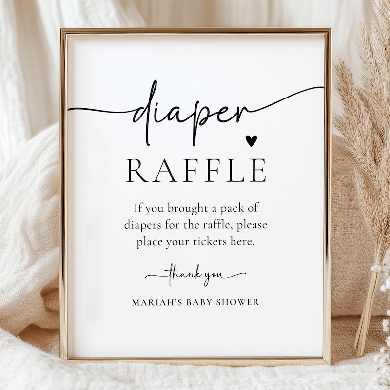 Diaper Raffle Poster - Etsy