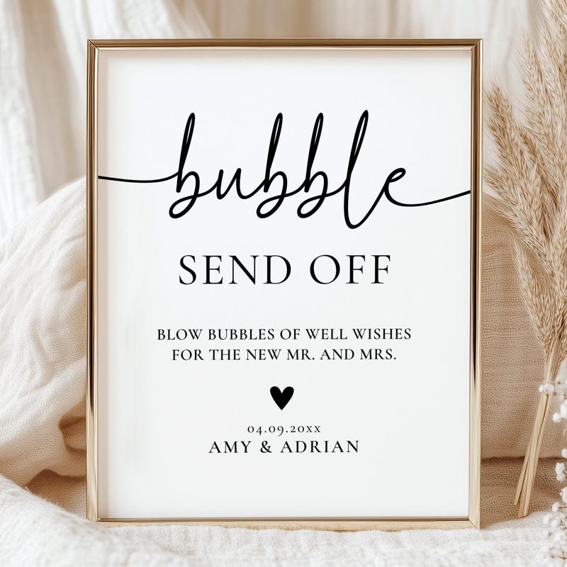 Wedding Bubble Sign - Etsy