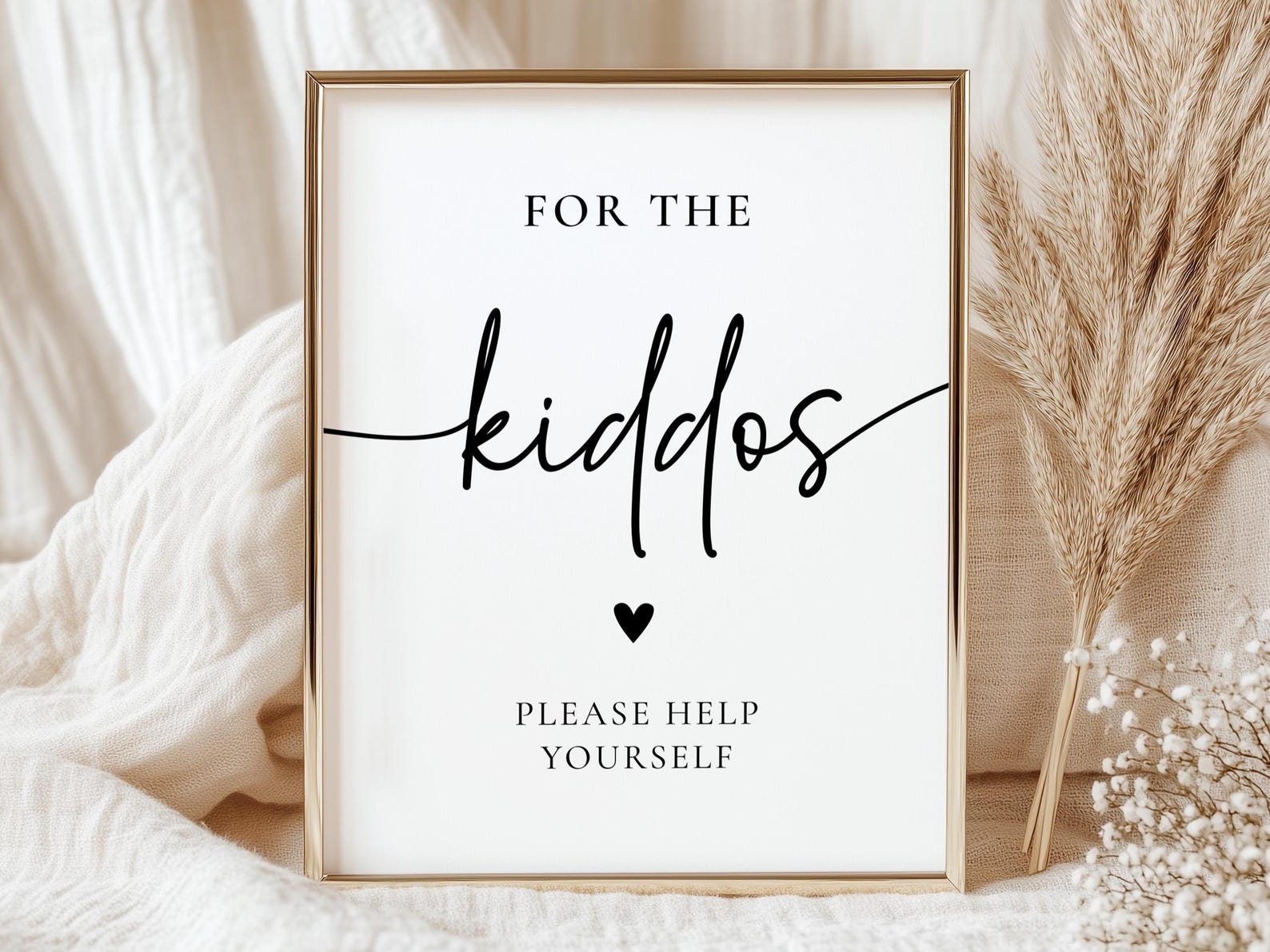 For the Kiddos Sign, Kids Wedding Activity, Kids Activity Table Signage ...