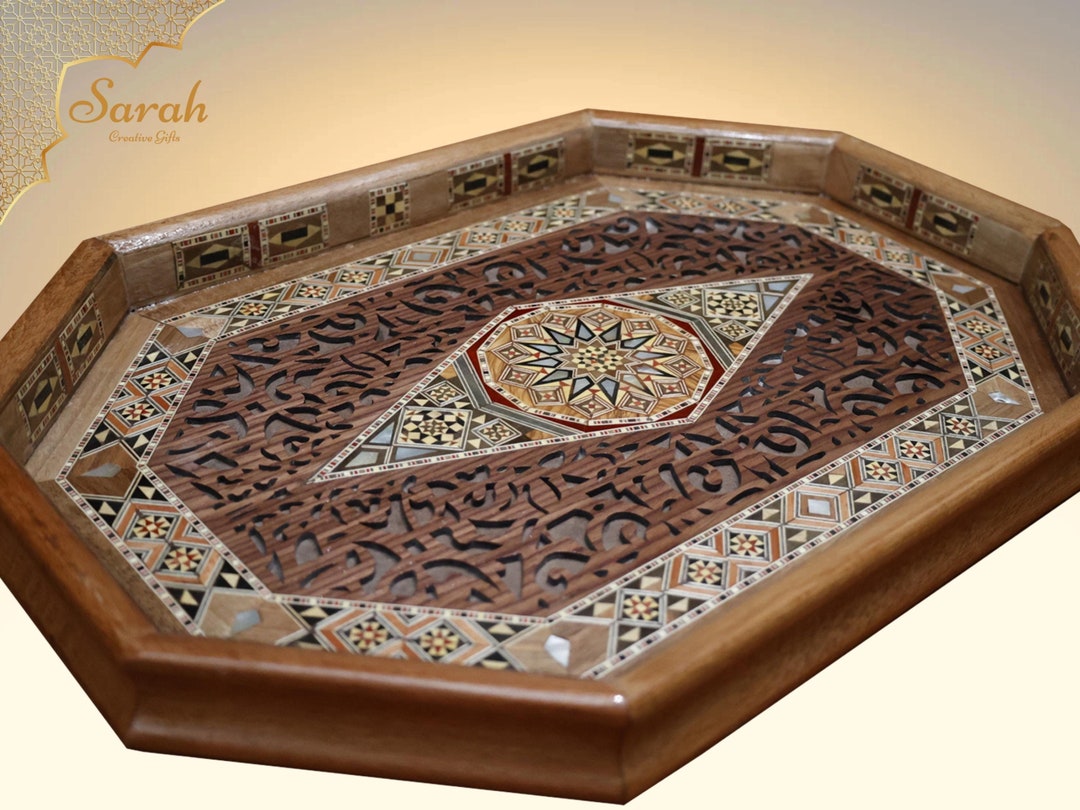 Syrian Mosaic Decorative Coffee Tray Perfect Christmas Gift for Mother ...