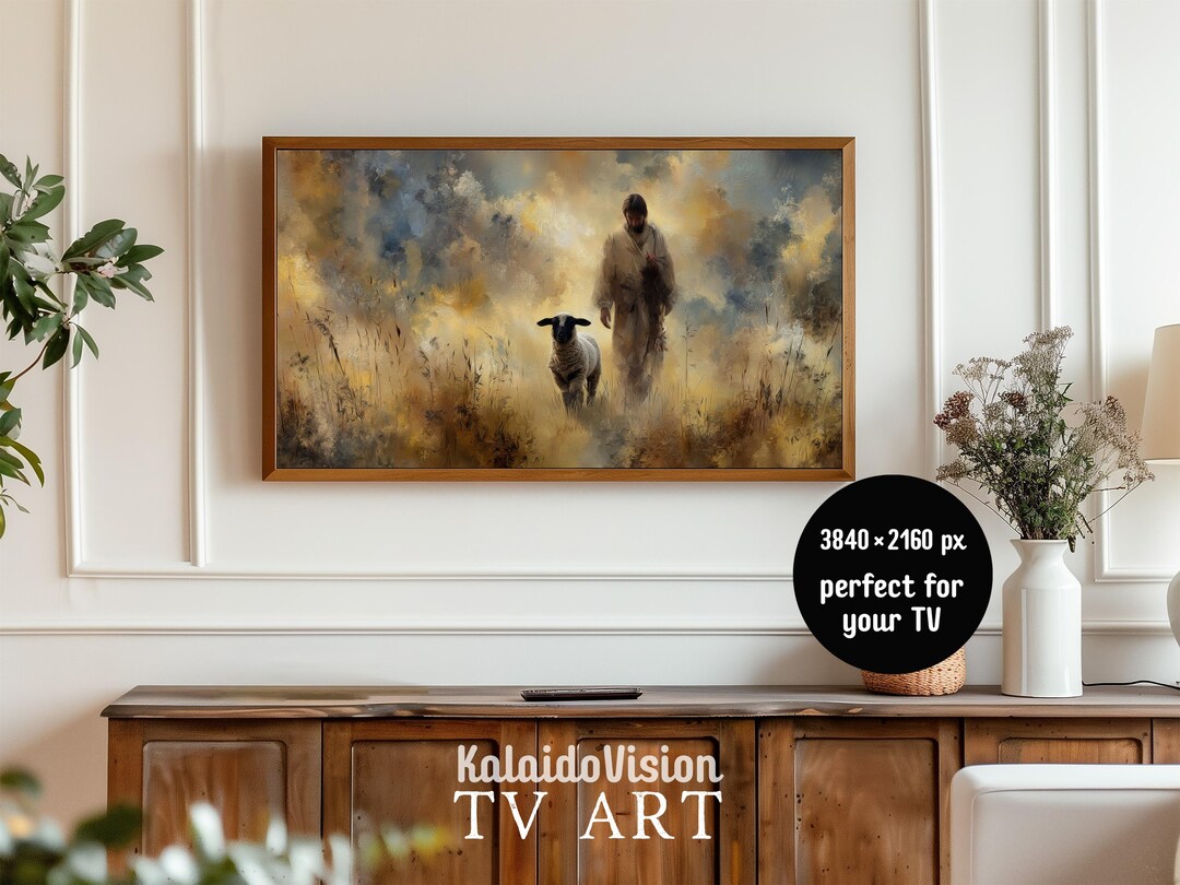 The Good Shepherd Frame TV Art: Religious Home Decor (digital Download ...