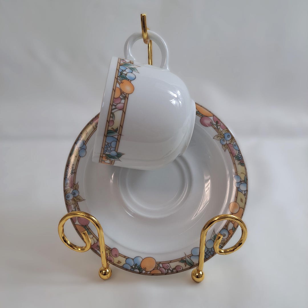 Kahla Germany Coffee Tea Cups, German Porcelain Tea Cups and Saucers, Made in Germany Vintage ...