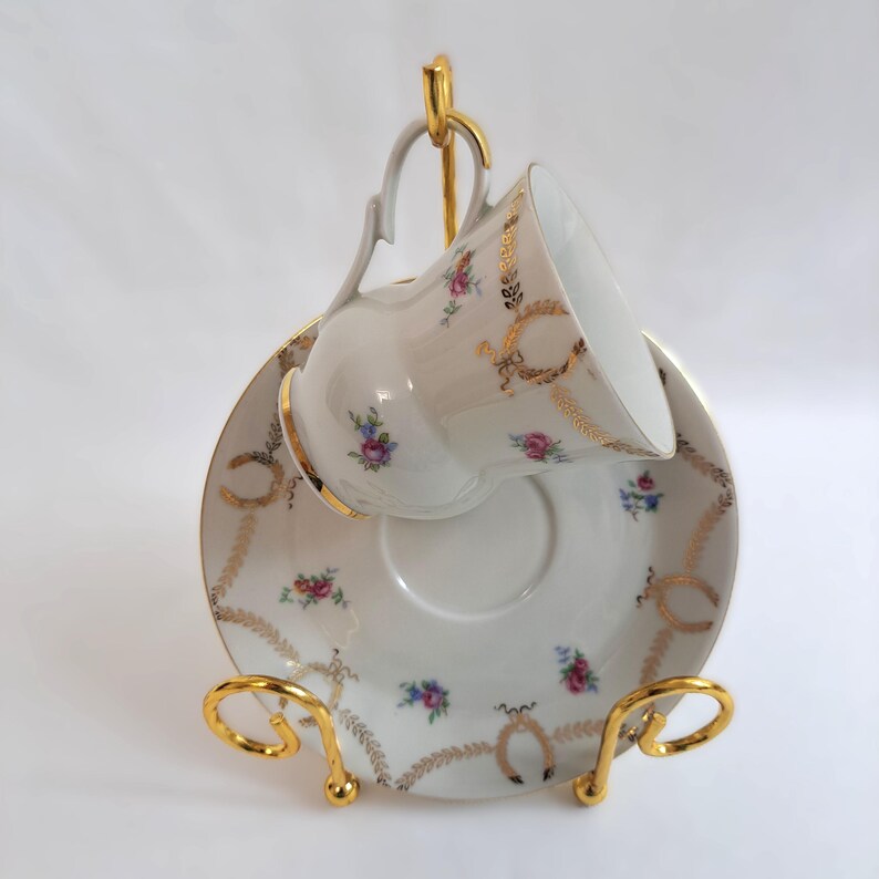 Vintage Aida Demitasse Cup and Saucer Neoclassical Empire Style ...