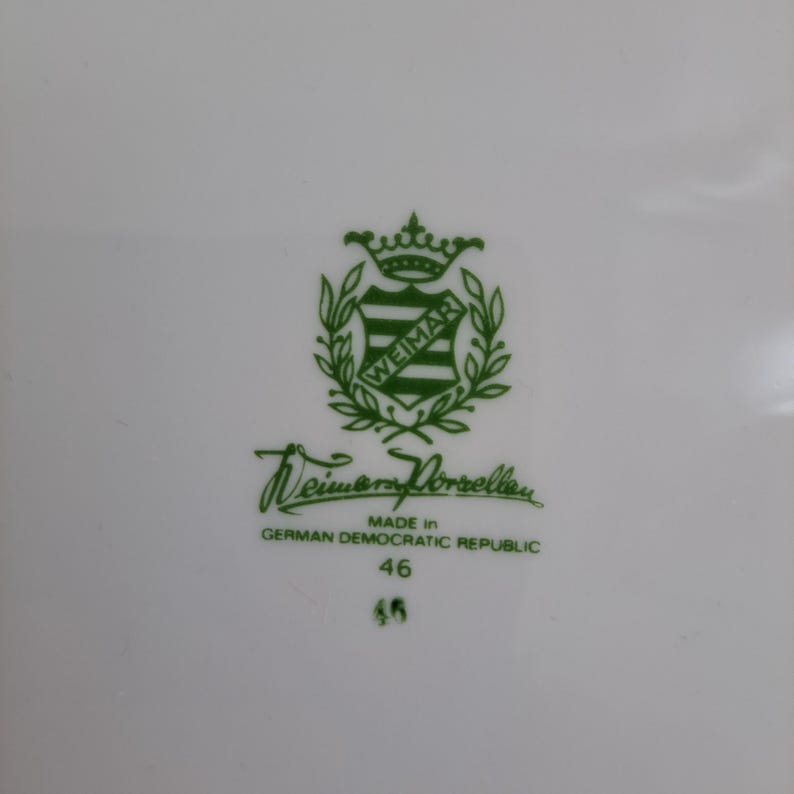 Weimar Katharina Dinner Service – Gilded DDR Porcelain Complete Vintage ...