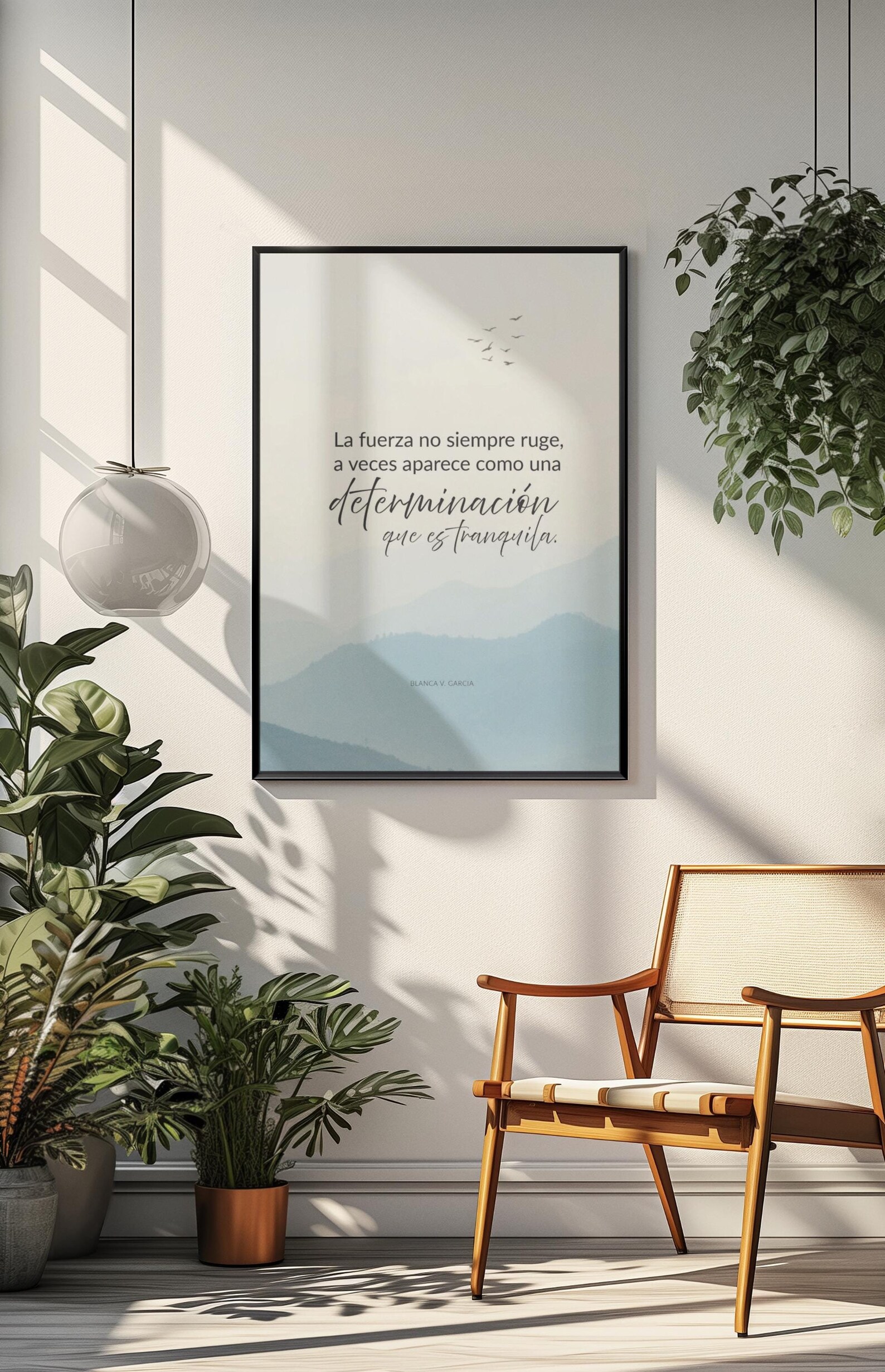 Spanish Inspirational Wall Art - Determination Quote - Gifts for Him ...