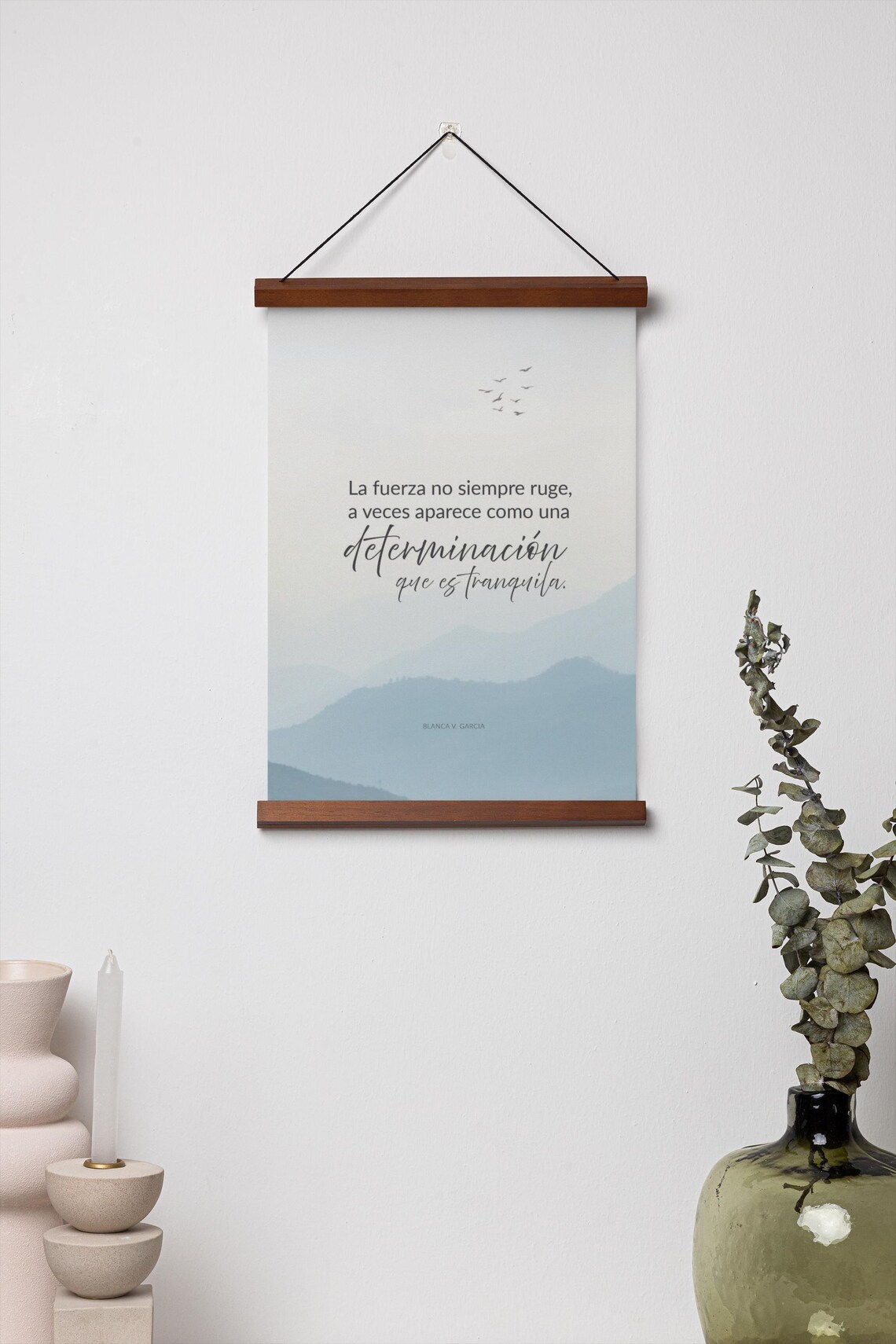 Spanish Inspirational Wall Art - Determination Quote - Gifts for Him ...