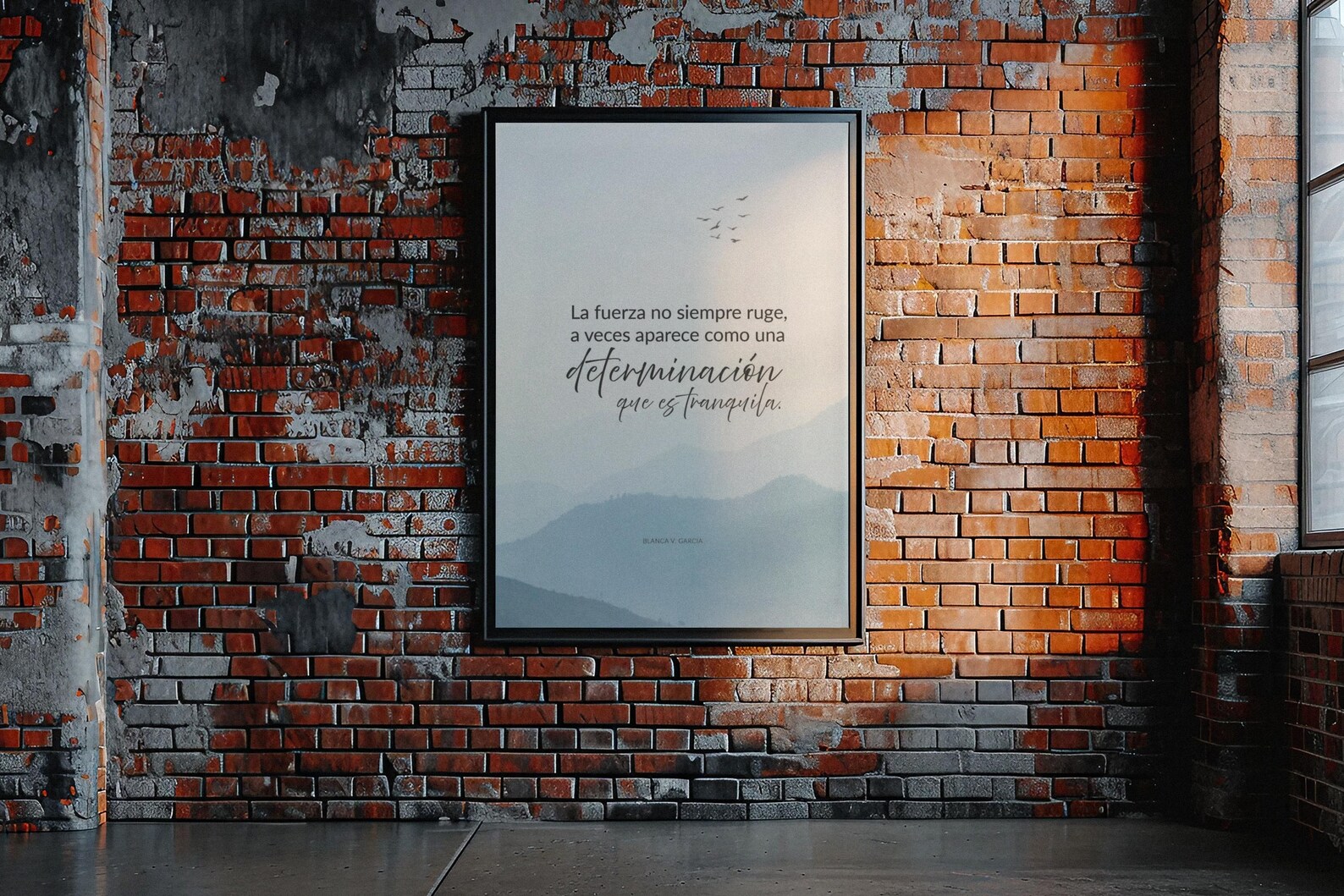 Spanish Inspirational Wall Art - Determination Quote - Gifts for Him ...