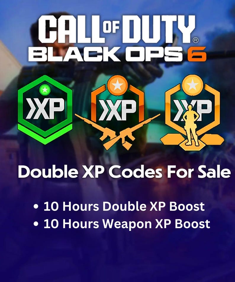Call of Duty Black Ops 6 10 Hours Double XP Boost 10 Hours Weapon XP - Etsy