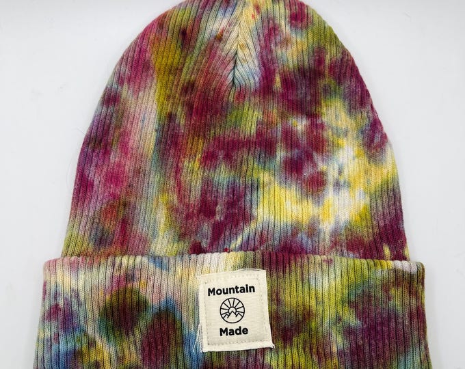 Warrior Hand Dyed Ice Dye Beanie - Etsy