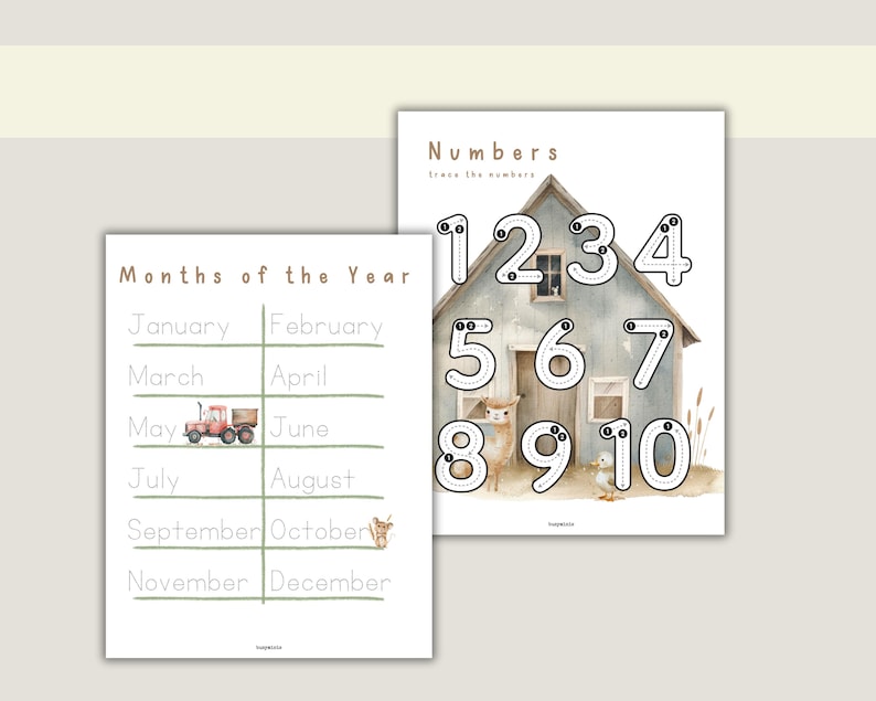 Farm Homeschool Morning Menu: Preschool & Kindergarten Activities (PDF ...