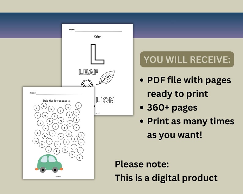 Letter of the Week Printable Bundle: Preschool Alphabet Worksheets (PDF ...