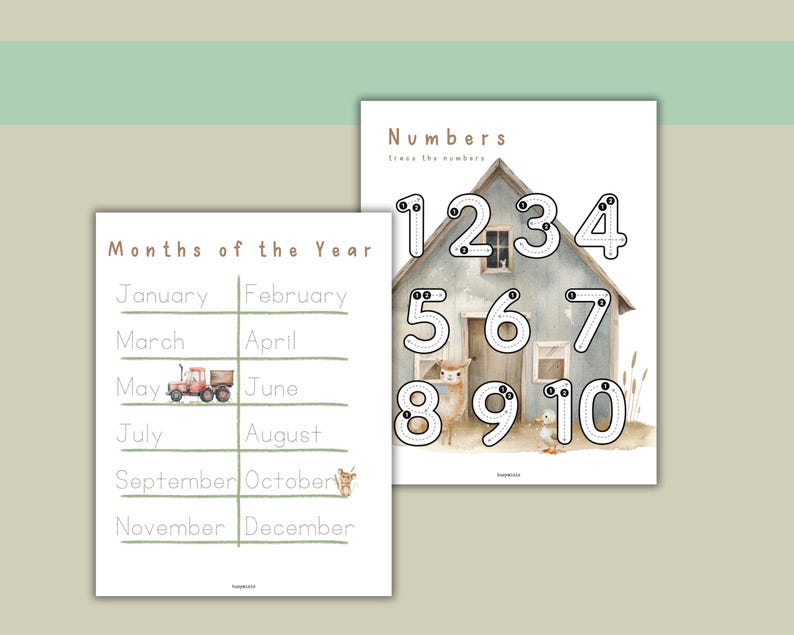 Editable Homeschool Farm Morning Menu: CANVA Template (PDF Download) - Etsy