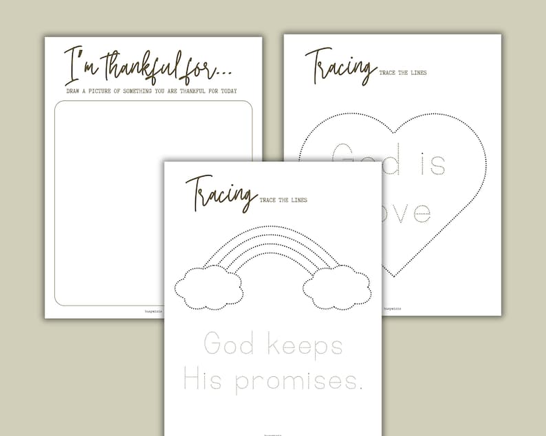 Christian Morning Menu Printable: Gospel Based Preschool Activities ...