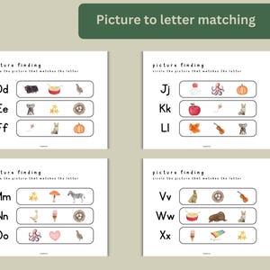 Preschool Alphabet Worksheet Bundle Printable, Age 2 3 4 Tracing ...