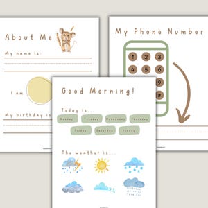 Farm Homeschool Morning Menu: Preschool & Kindergarten Activities (PDF ...