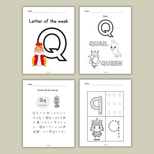 Letter of the Week Printable Bundle: Preschool Alphabet Worksheets (PDF ...
