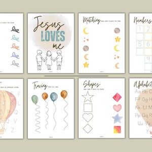 Christian Morning Menu Printable: Gospel Based Preschool Activities ...