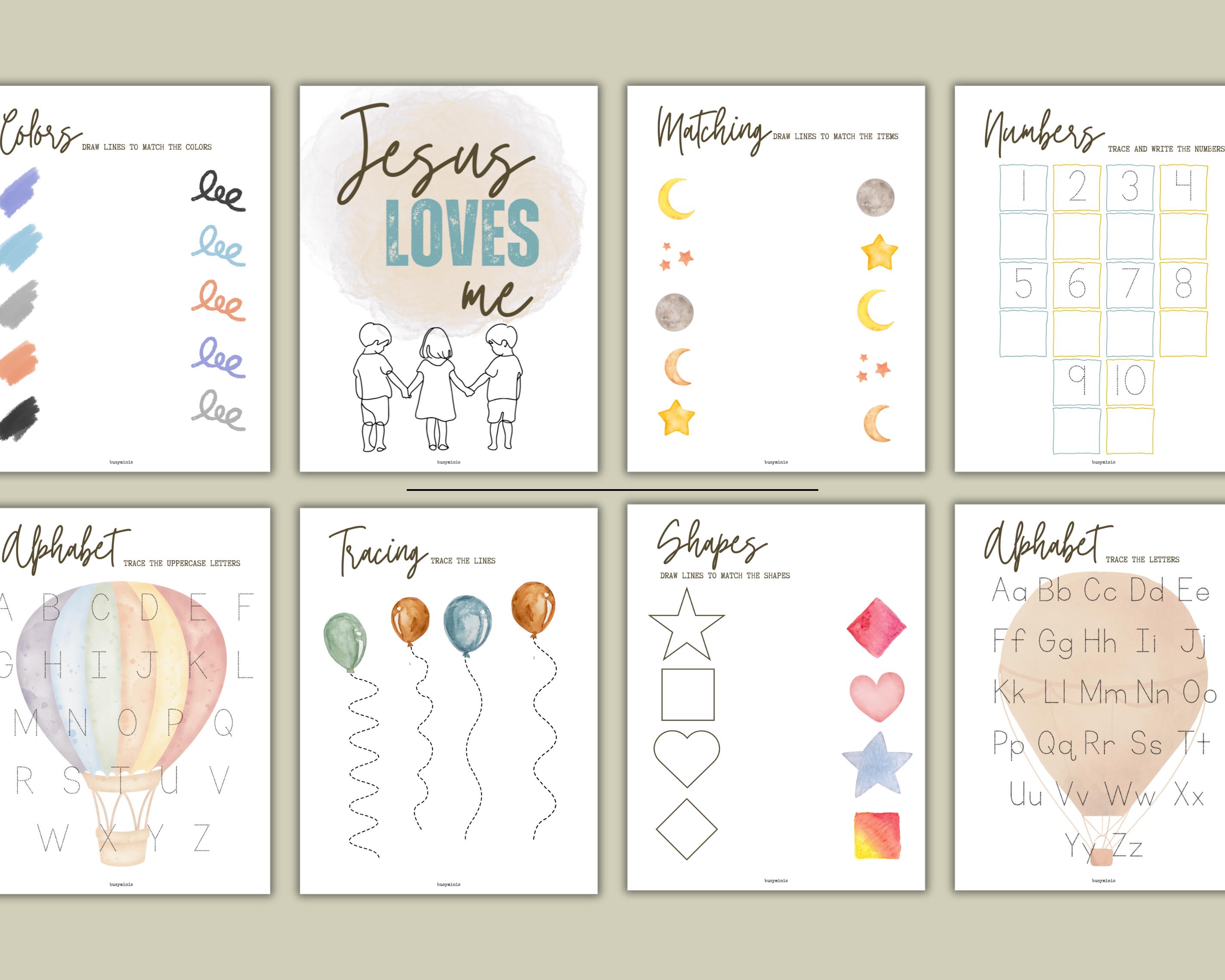 Christian Morning Menu Printable: Gospel Based Preschool Activities ...
