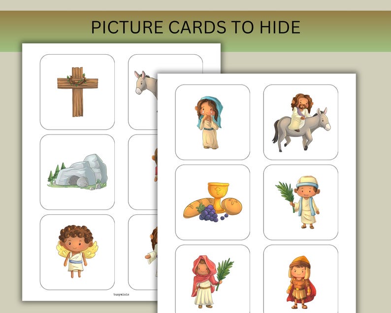 Easter Toddler Scavenger Hunt Printable, Preschool Christian Easter ...