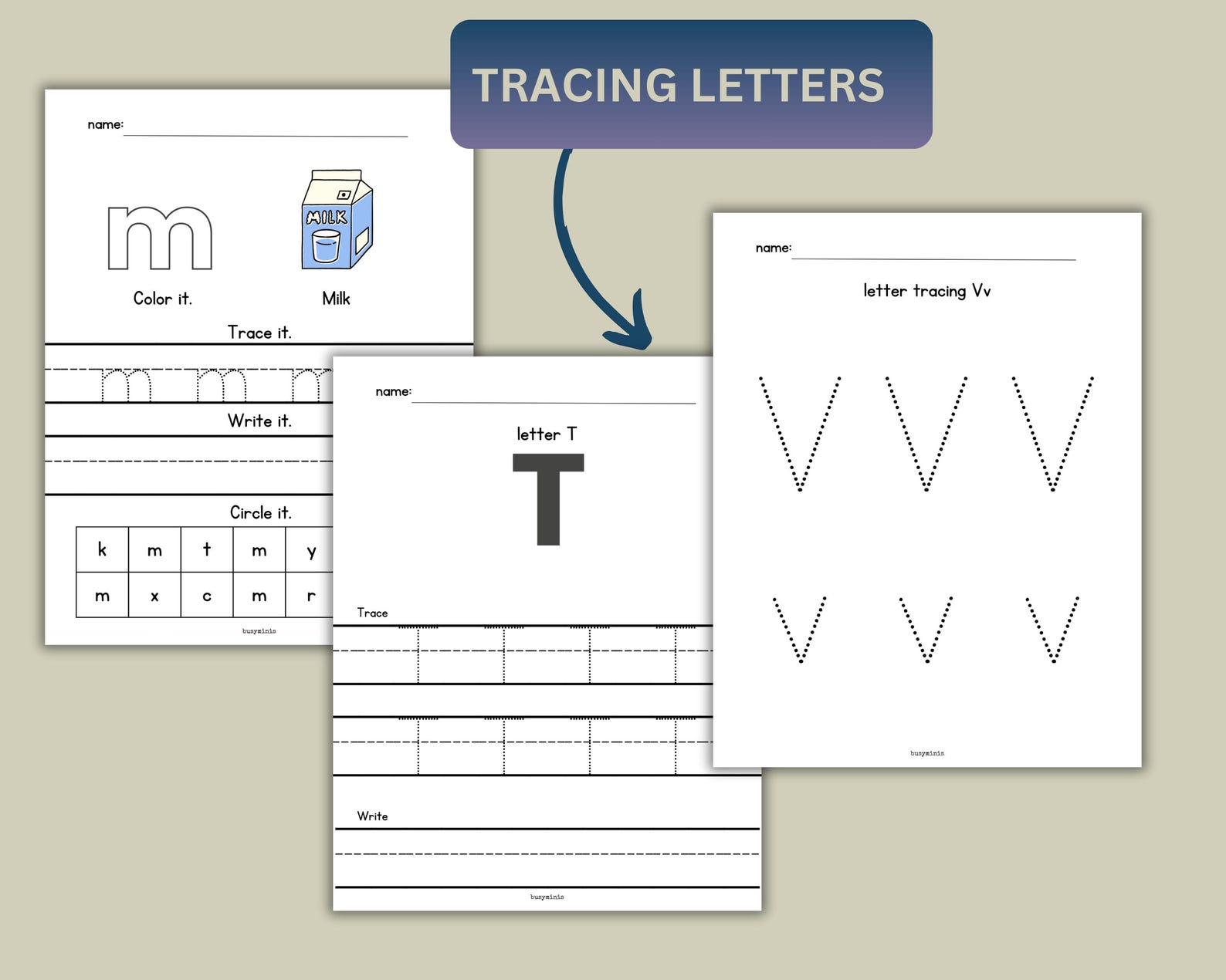 Letter of the Week Printable Bundle: Preschool Alphabet Worksheets (PDF ...