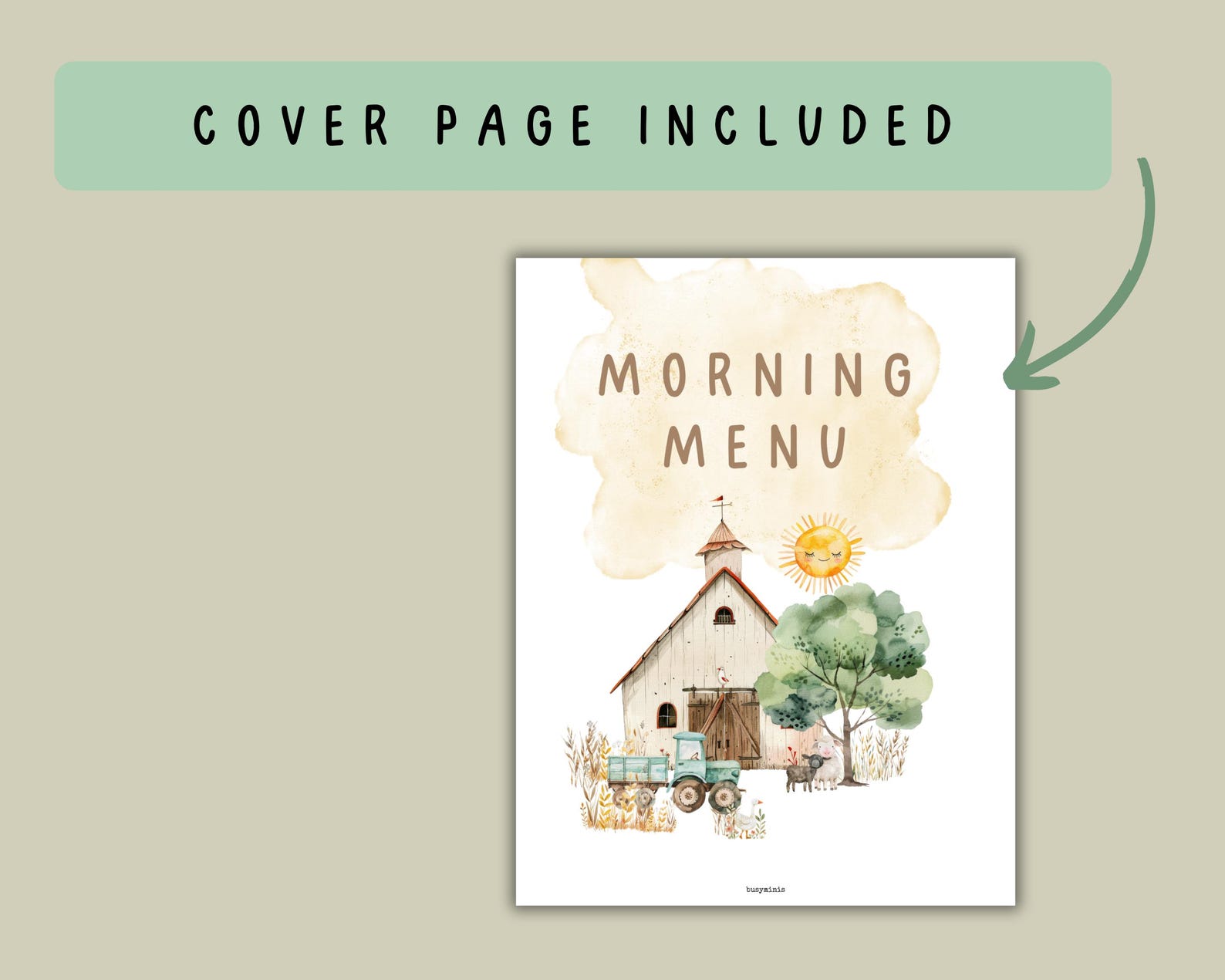 Editable Homeschool Farm Morning Menu: CANVA Template (PDF Download) - Etsy