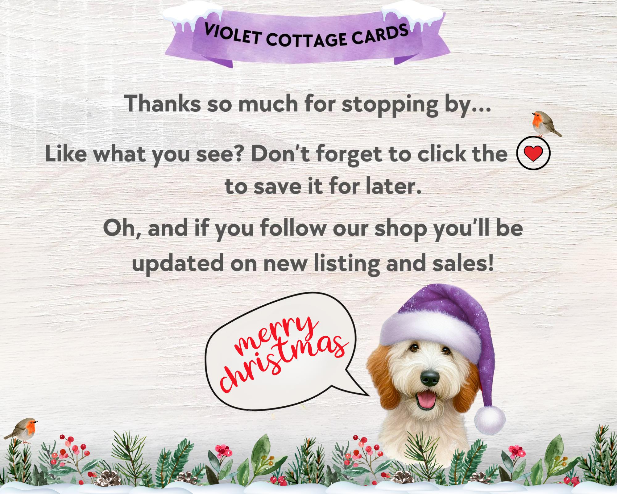 Grey Staffordshire Terrier Christmas Card / Staffy Festive Card ...