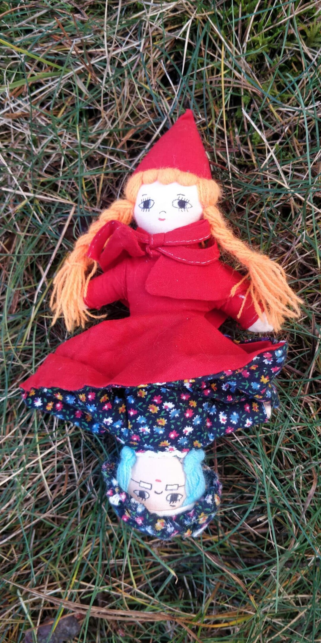 Topsy Turvy Little Red Riding Hood, Ragdoll Vintage Doll Grandma, Wolf ...