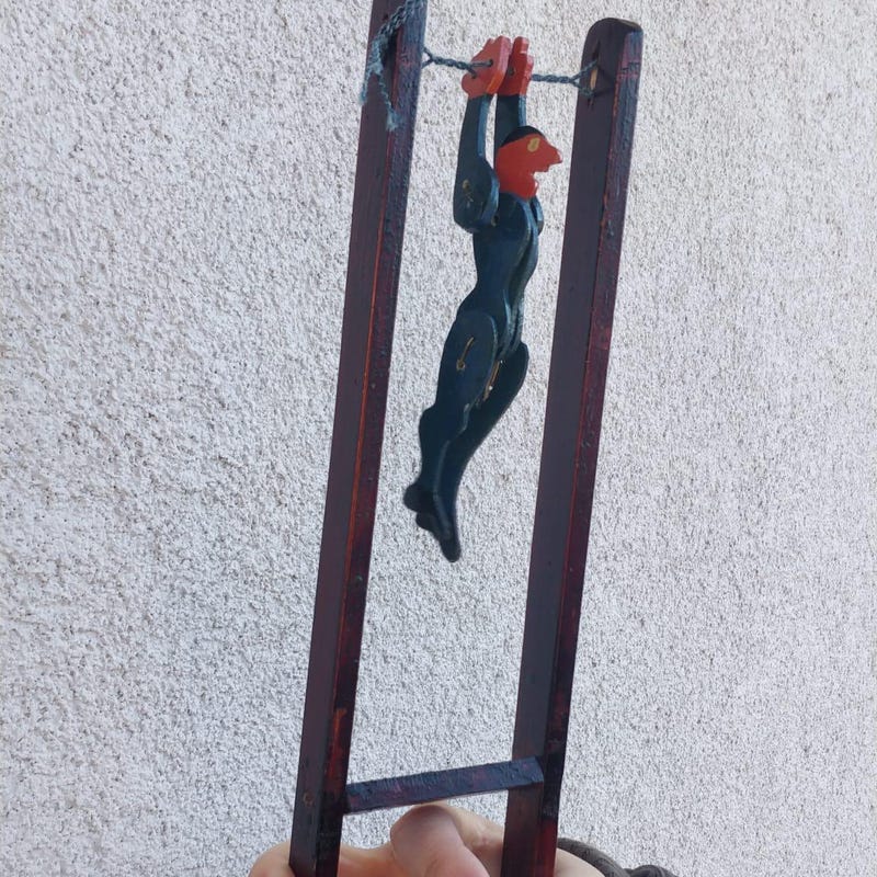 Wooden Acrobat Toy - Etsy