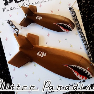 Shark Bomb Necklace Bomber Shark Teeth WWII Flying Tigers P-40 Warhawk ...