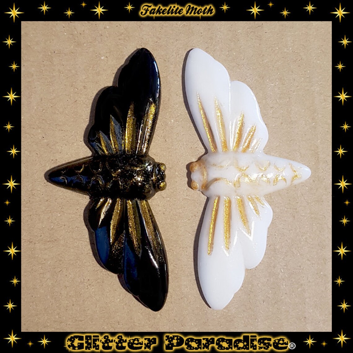 Fakelite Moth Brooch Death Skull Moth Silence of the - Etsy