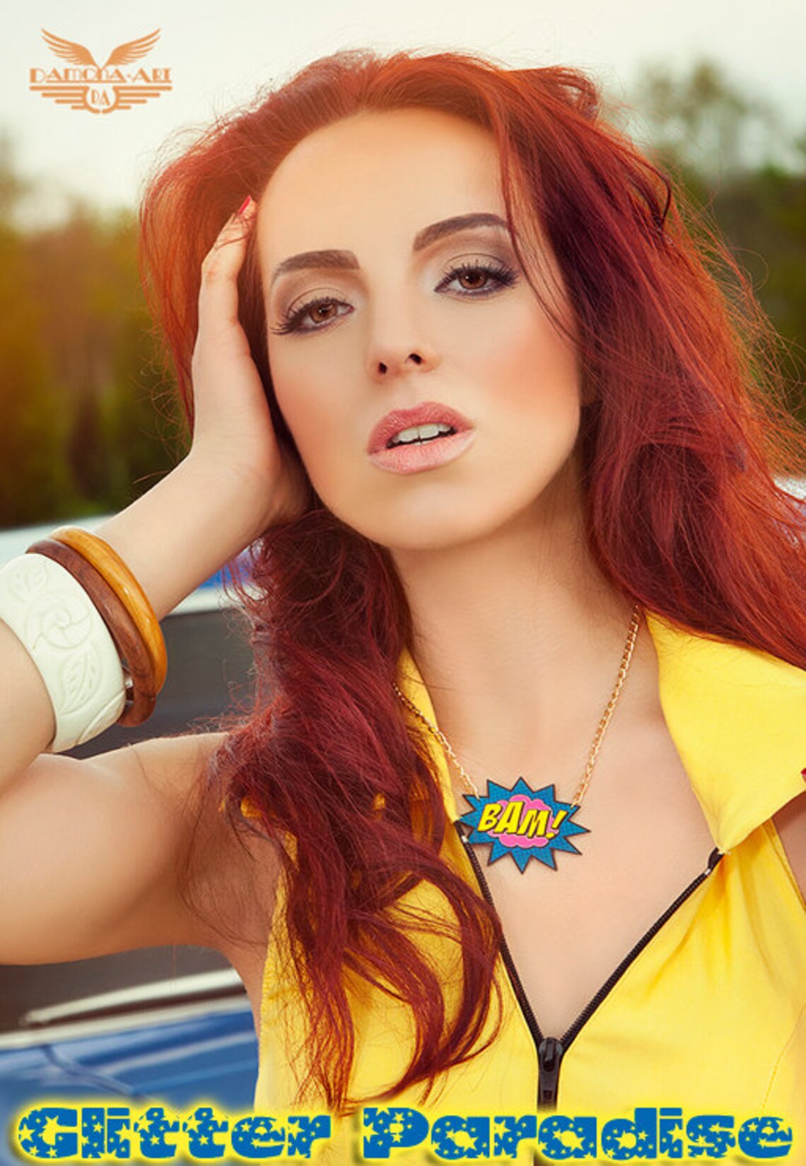 BAM KAPOW Necklace Cosplay Comic Super Hero Comics - Etsy