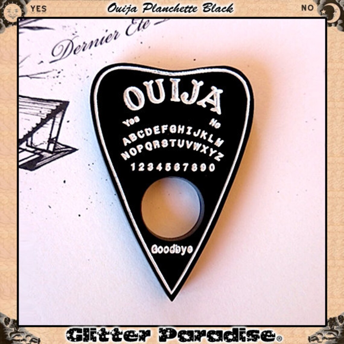 Ouija Planchette Brooch Ouija Spiritualism Medium | Etsy