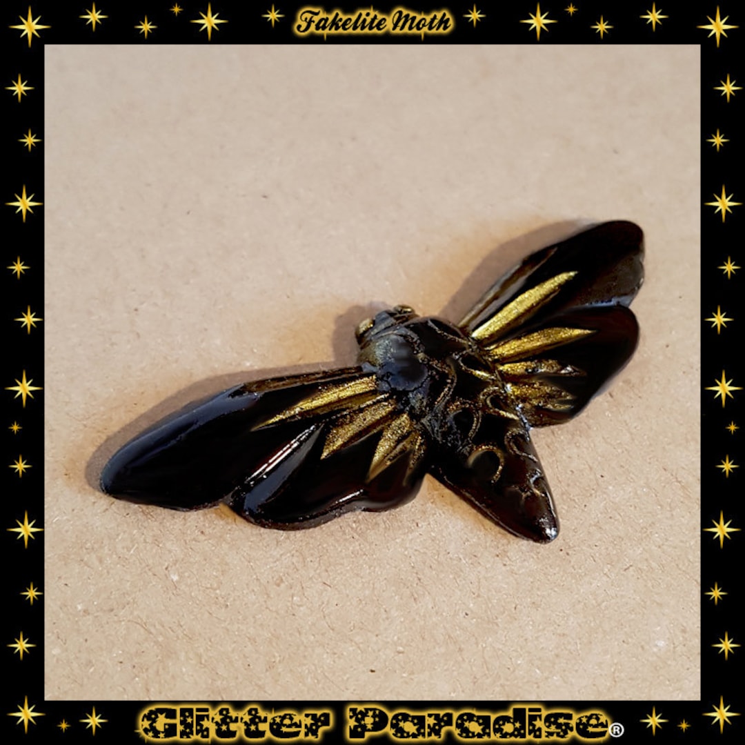 Fakelite Moth - Brooch - Death Skull Moth - Silence of the Labs ...