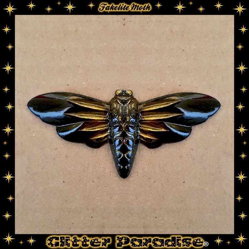 Fakelite Moth Brooch Death Skull Moth Silence of the | Etsy