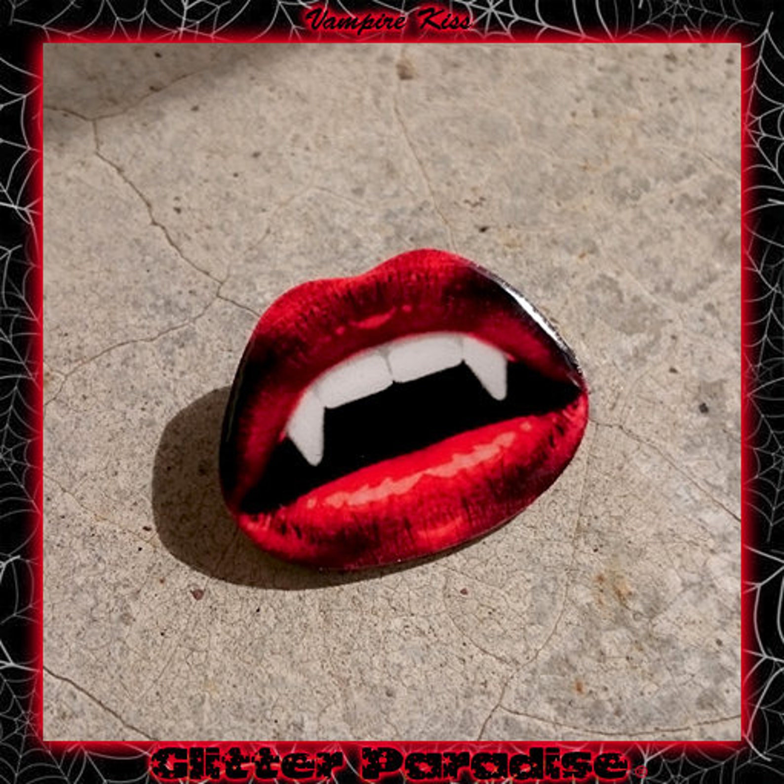 Vampire Kiss Brooch Vamp Gothic Dark Side Spooky | Etsy