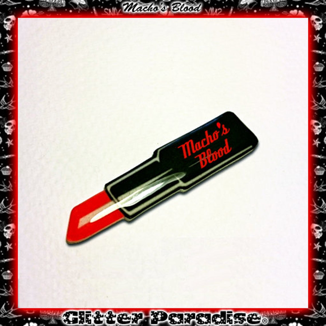 Macho's Blood Pin Red Lipstick Feminism Feminist - Etsy