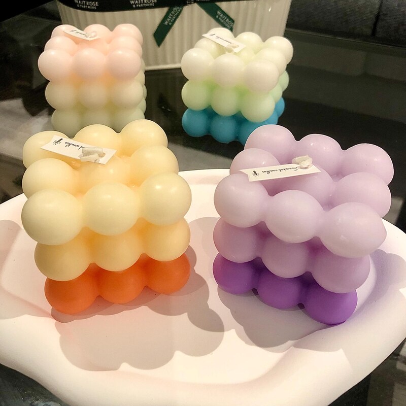 Rubik's Cube Candle - Etsy