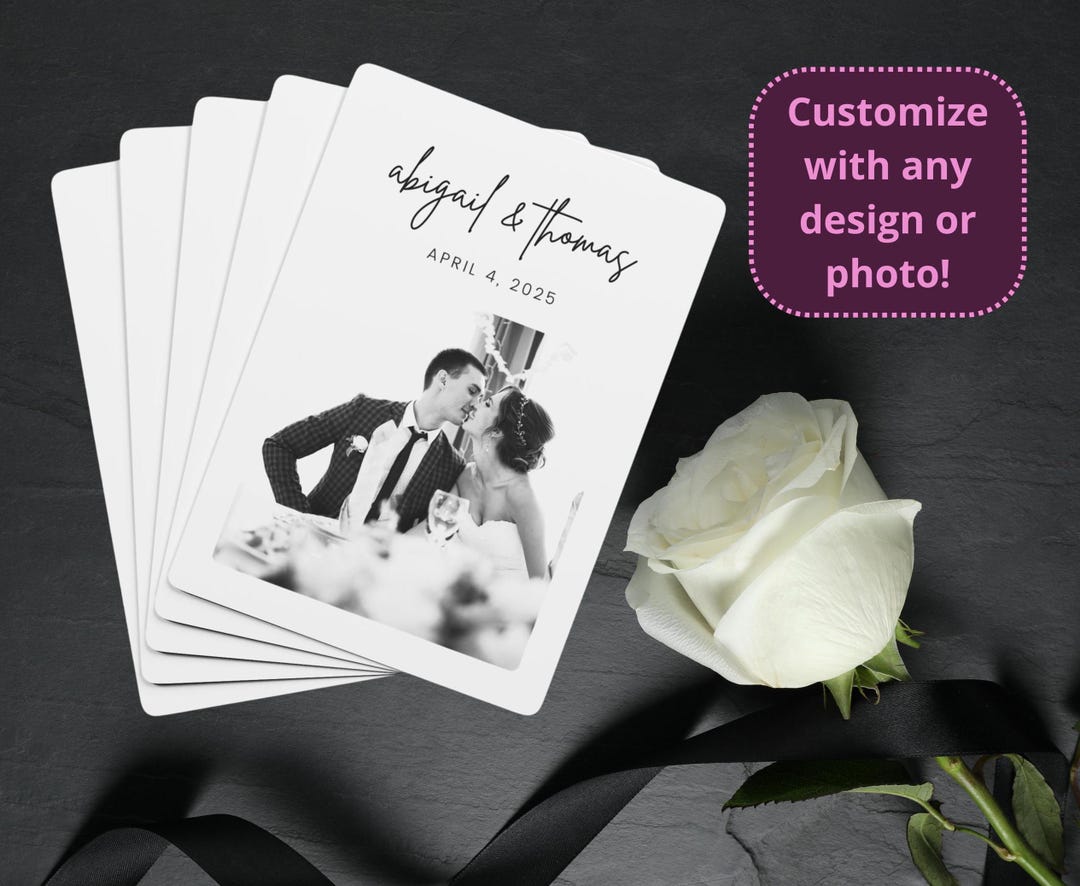 Custom Playing Cards Guest Book Idea - Wedding Guest Book Alternative ...