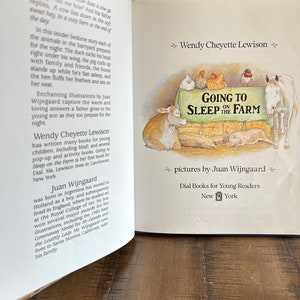 Going to Sleep on the Farm Hardcover First Edition Children's Book 1992 ...