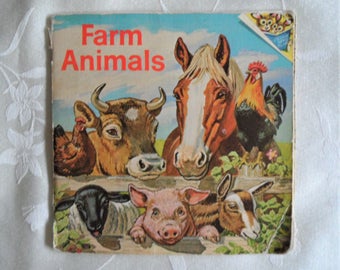 Farm animals book | Etsy