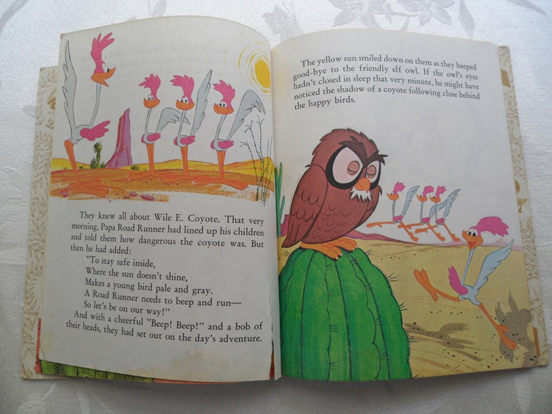 The Road Runner A Very Scary Lesson A Little Golden Book 1970s - Etsy