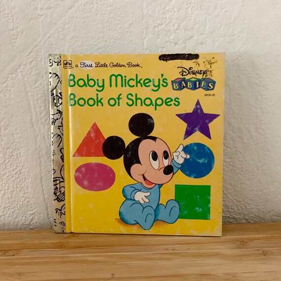 Baby Mickeys Book of Shapes A First Little Golden Book - Etsy