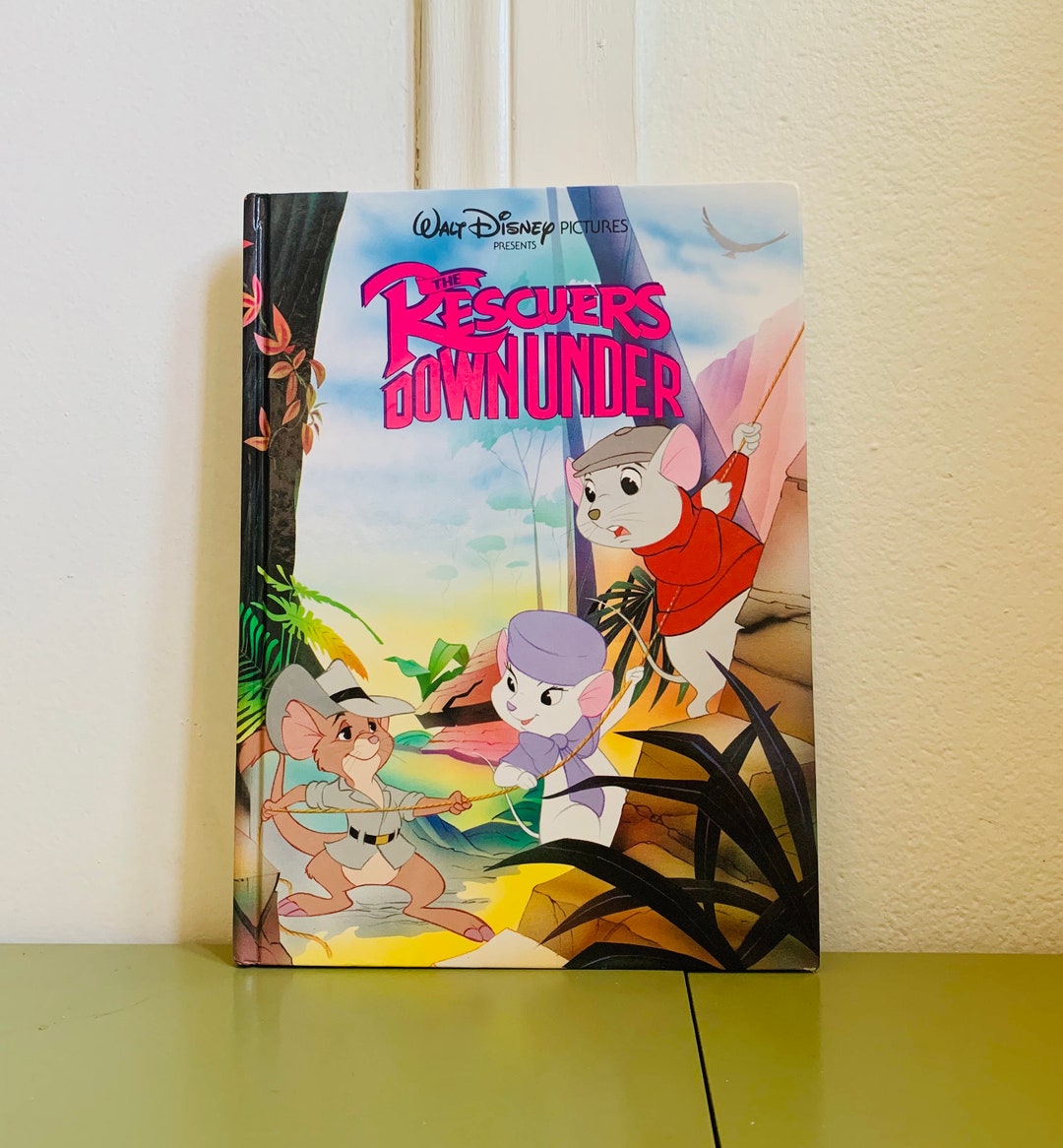 Walt Disney Pictures Presents the Rescuers Down Under Hardcover Vintage ...