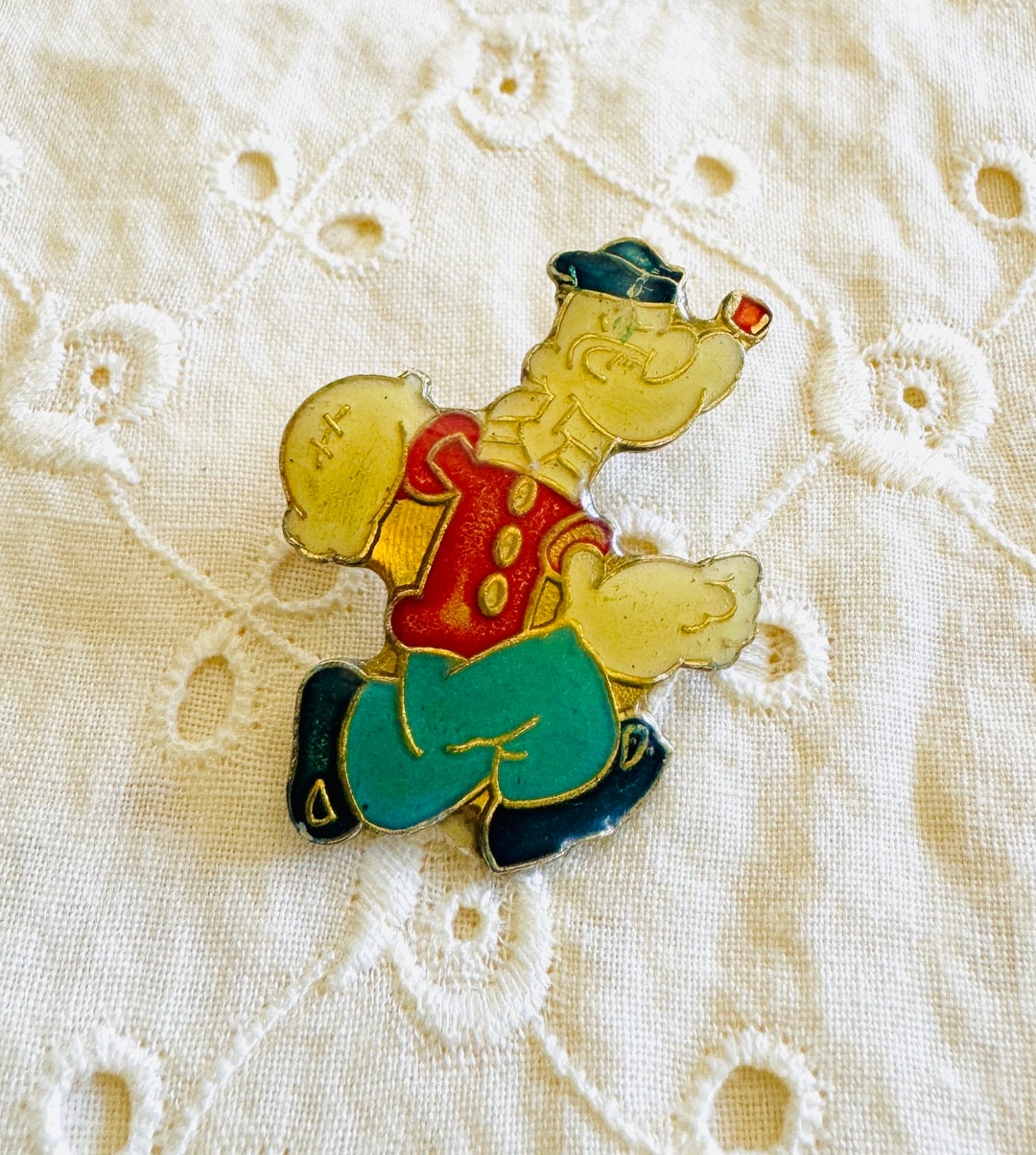 Vintage Unique Popeye the Sailor Pin Made in Taiwan R.O.C - Etsy