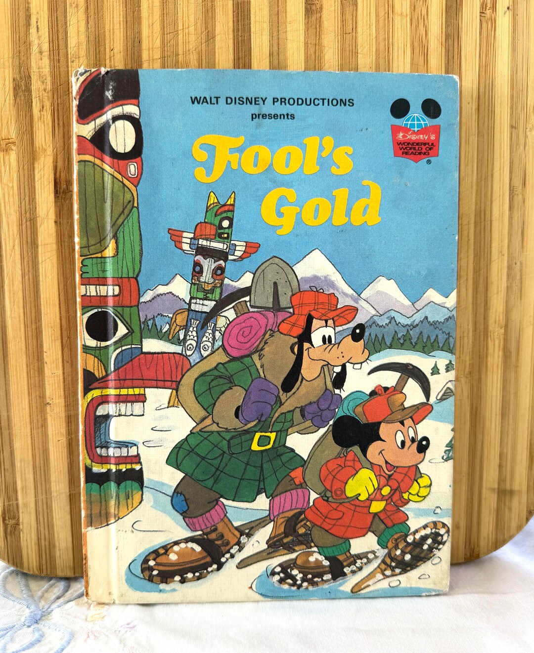Disney's Fool's Gold Hardcover Book Mickey and Goofy Book Hardcover ...